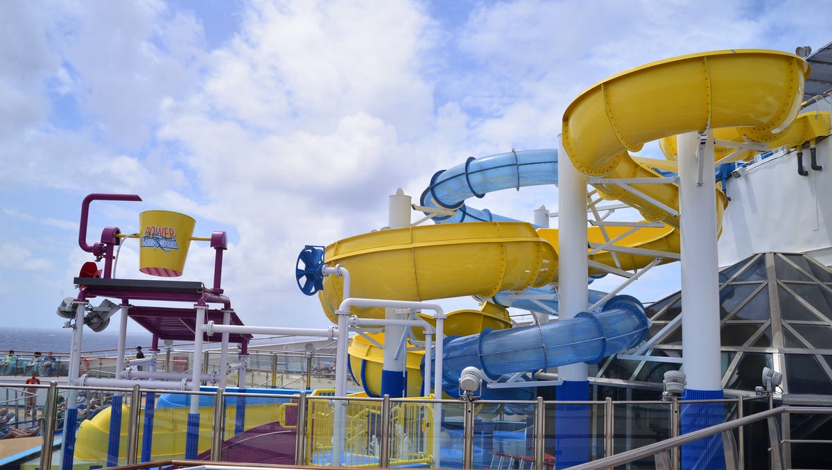 Photos: Carnival Glory gets a splashy new water park