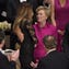 Hillary Clinton ditches pantsuit, stuns in bright pink Ralph Lauren gown