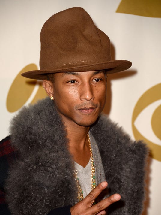 Pharrell's famous hat lands at the Grammy Museum
