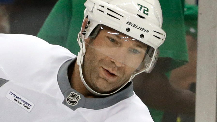 Erik Cole excited after first practice with Red Wings