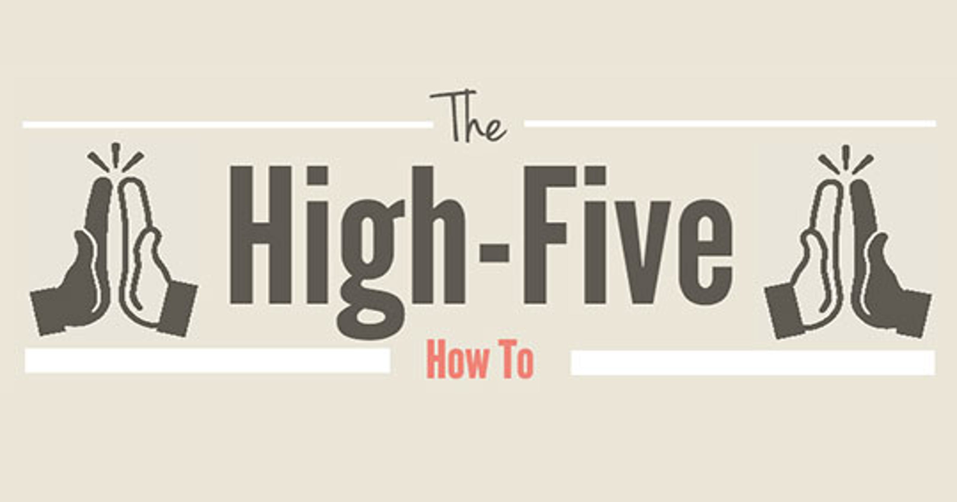How to execute a proper high five