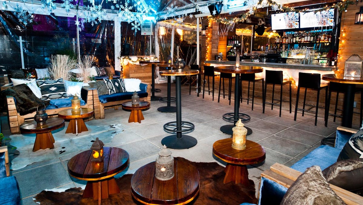 Bars transformed into winter wonderlands