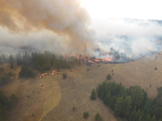 Map: Current Oregon wildfires