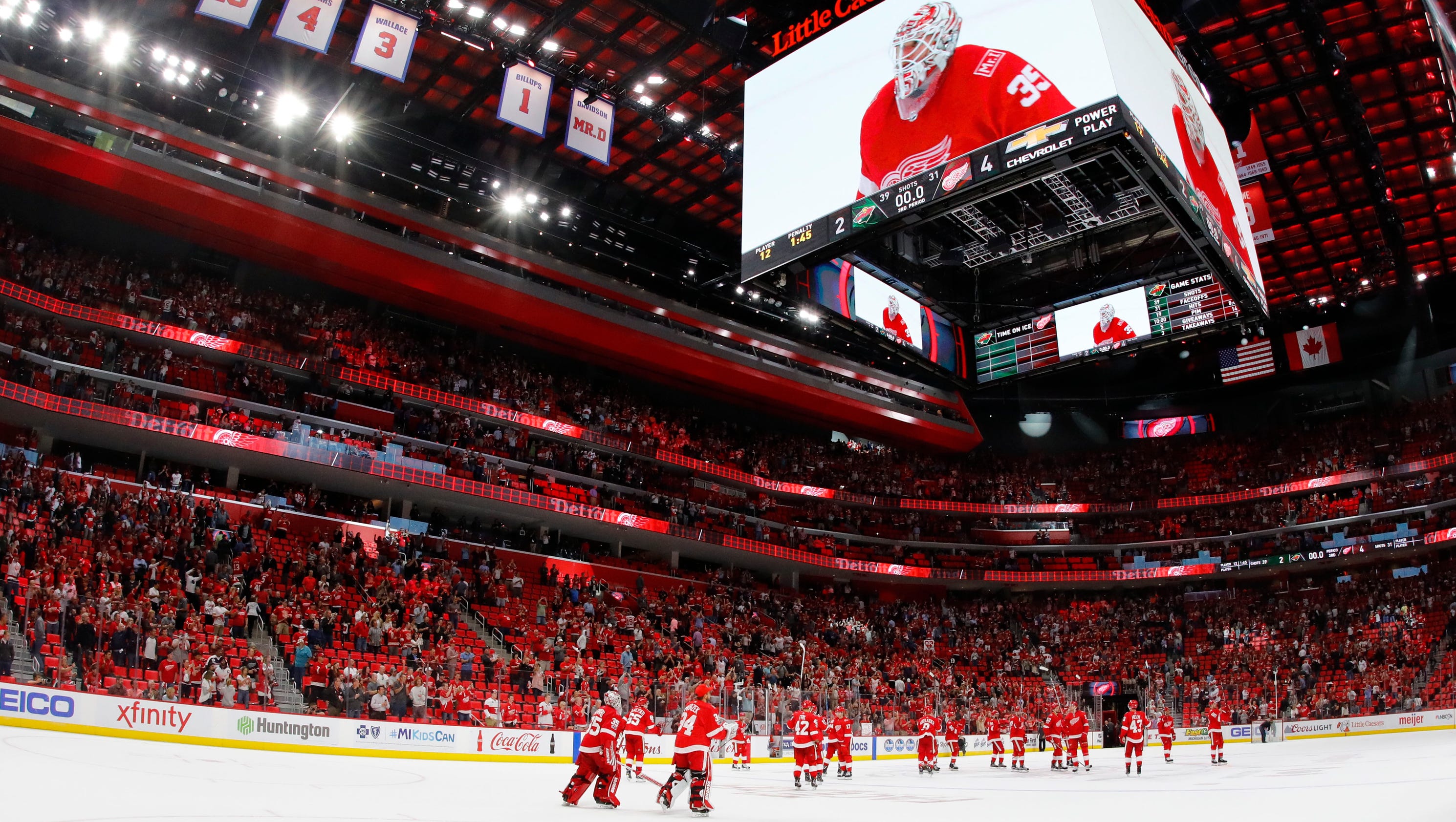Detroit Red Wings christen striking new Little Caesars Arena with win