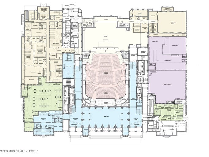 Music Hall floor plans