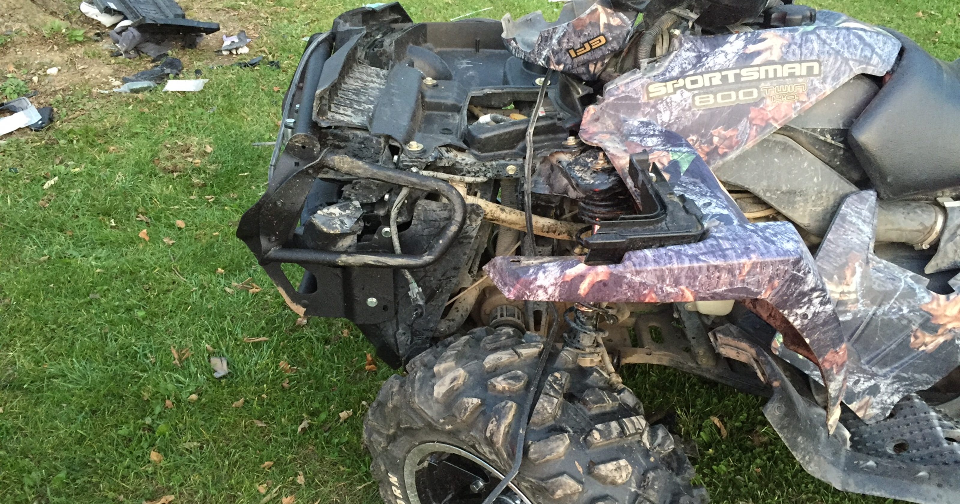 Man dies after ATV crashes into tree