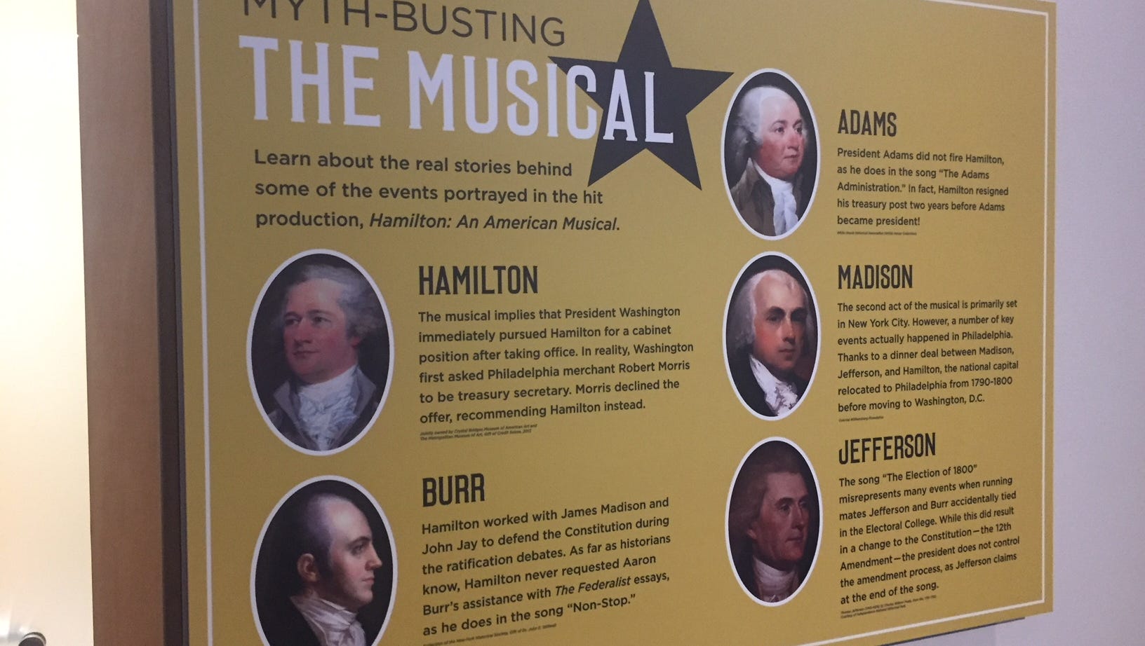 Fans of 'Hamilton' will want to visit National Constitution Center