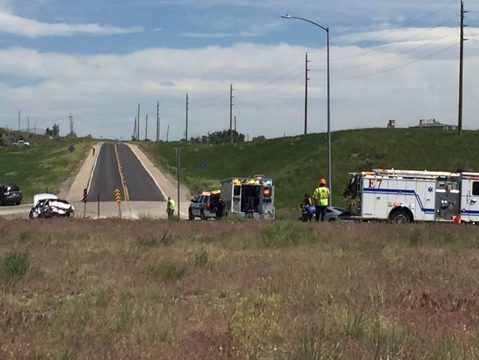 PHOTOS: Crash at U.S. at 287 and Overland, Fort Collins