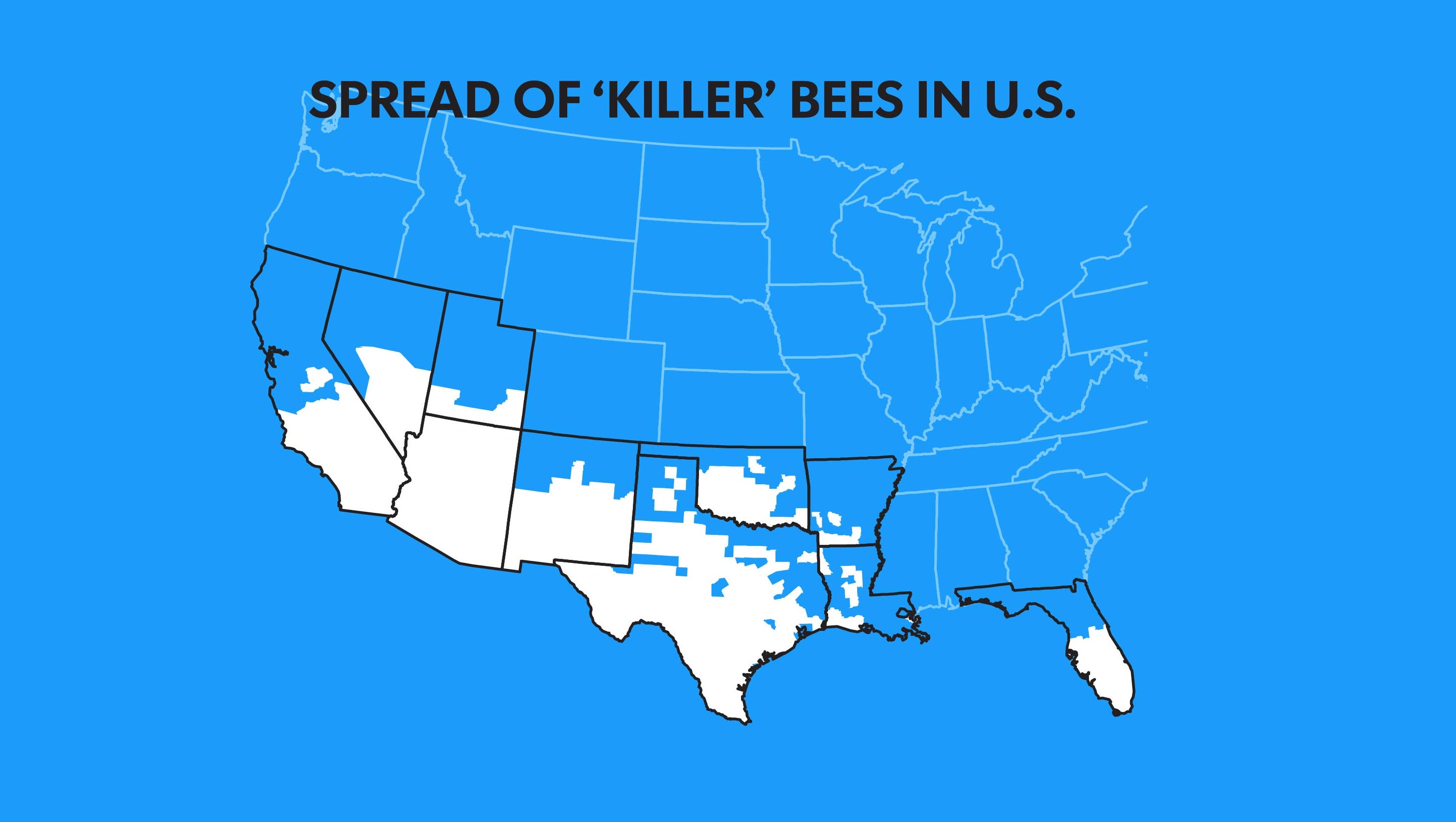 Bee swarm kills Ariz. man; 800K in nest