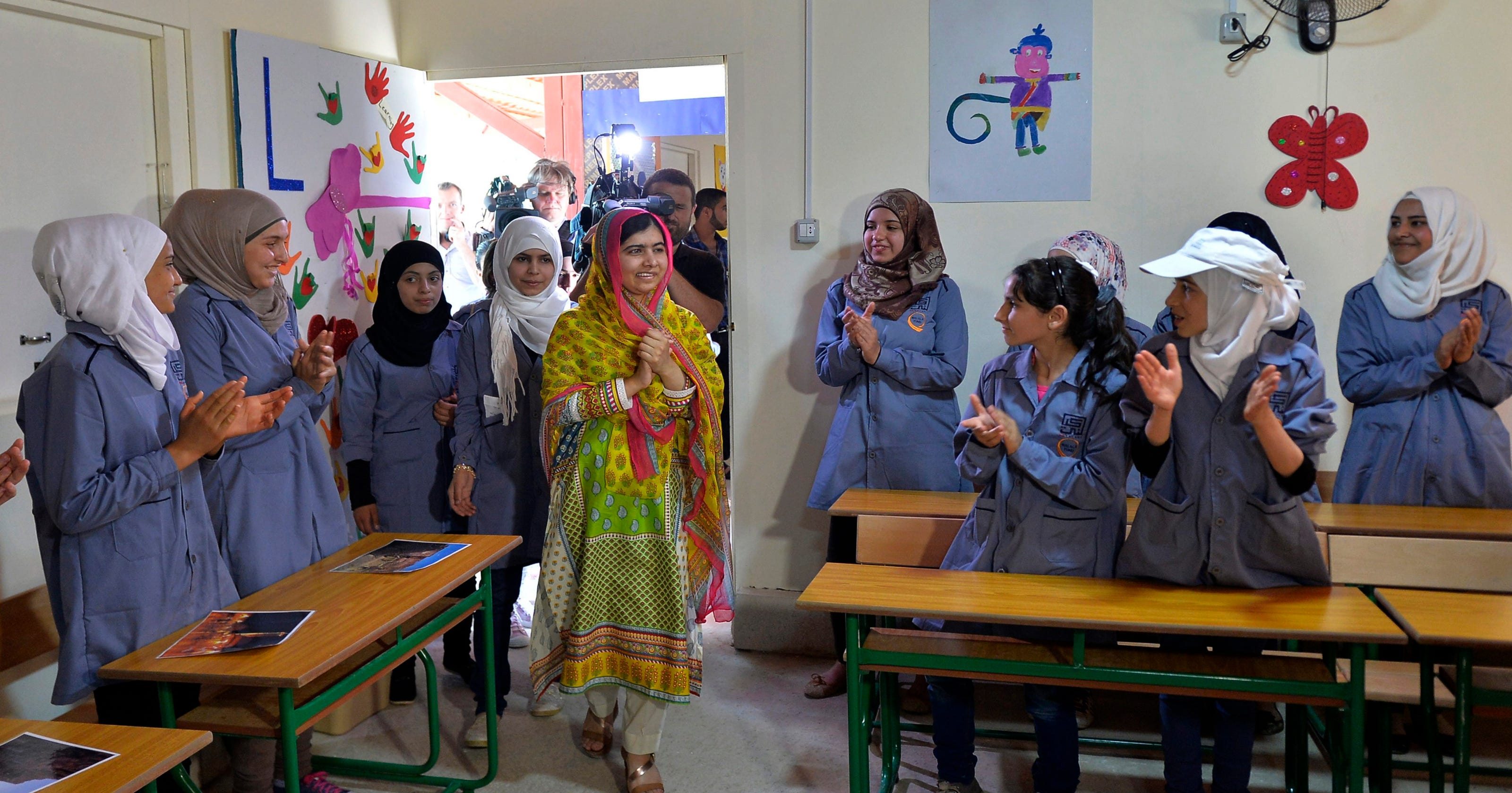 Malala turns 18, opens girls school for Syrian refugees