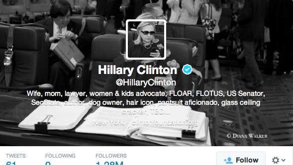Bill Clinton copies Hillary meme in Twitter pic Bill Clinton copies Hillary meme in Twitter pic