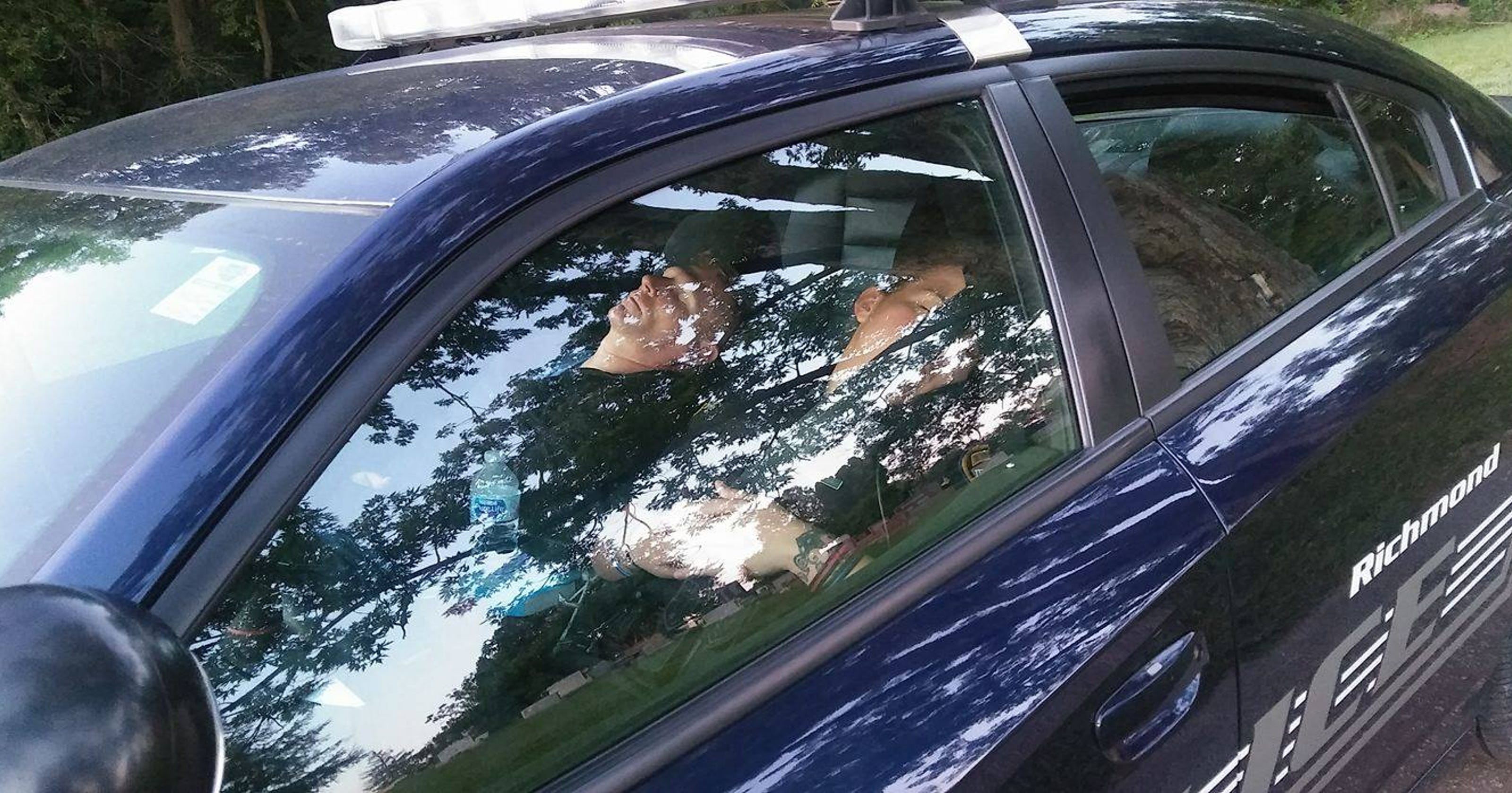 Richmond Indiana Police Officers Found Sleeping In Car