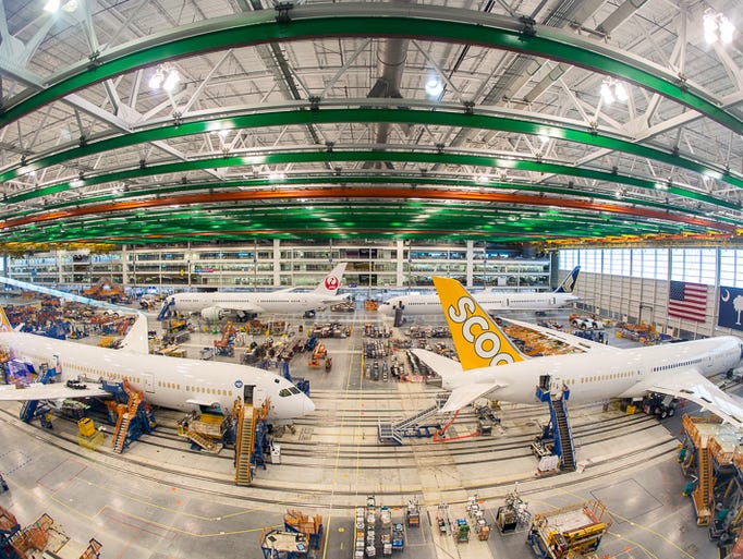 Behind the scenes at Boeing's 787 factory in South Carolina (2018)
