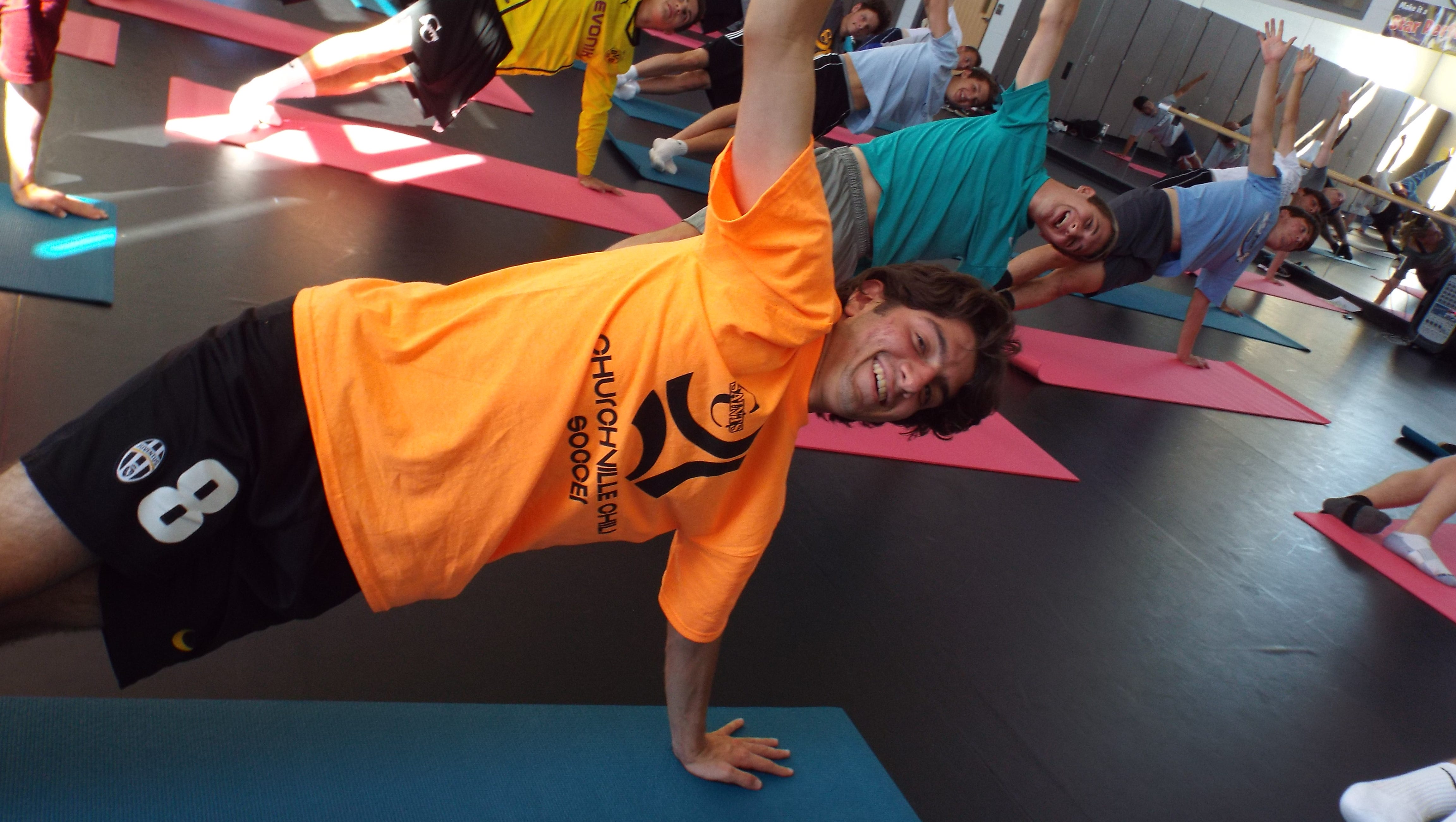 Yoga helps athletes, high school students develop body and mind