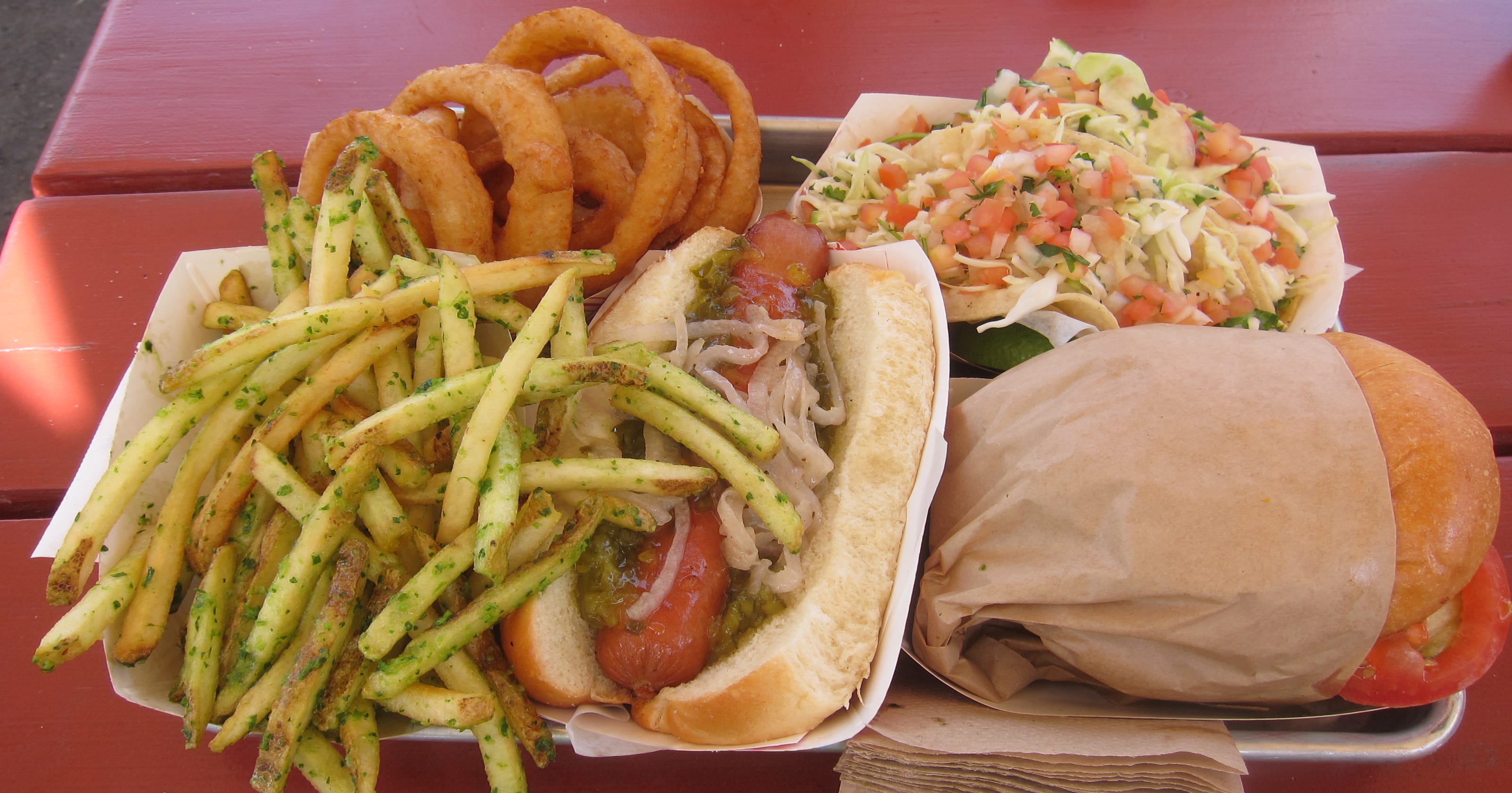 Classic California burgers at Gott's Roadside