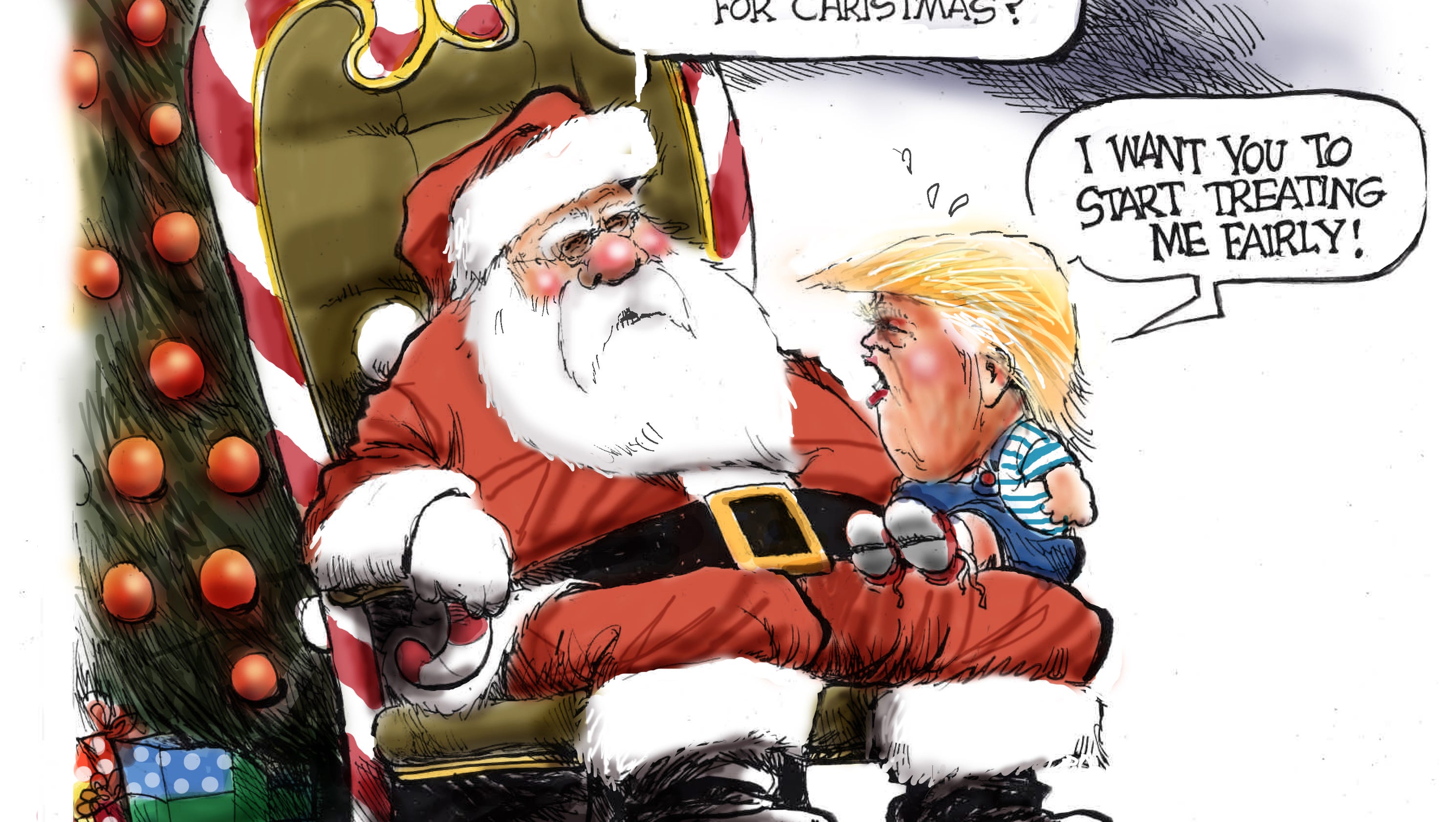 Today's toon: Donald Trump's one Christmas wish