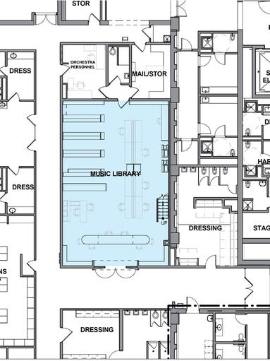 Music Hall floor plans