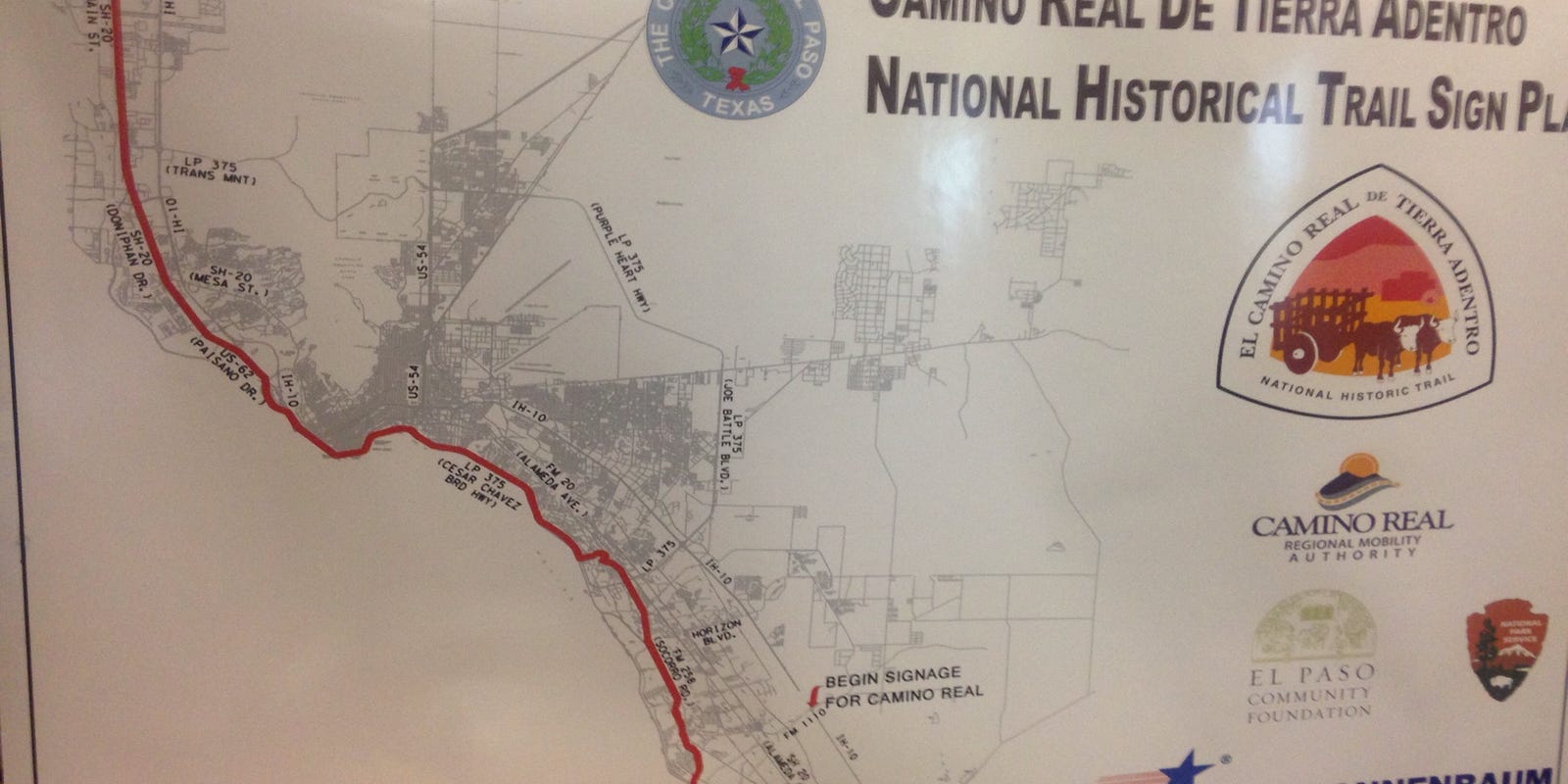 130 signs to mark El Camino Real in El Paso County