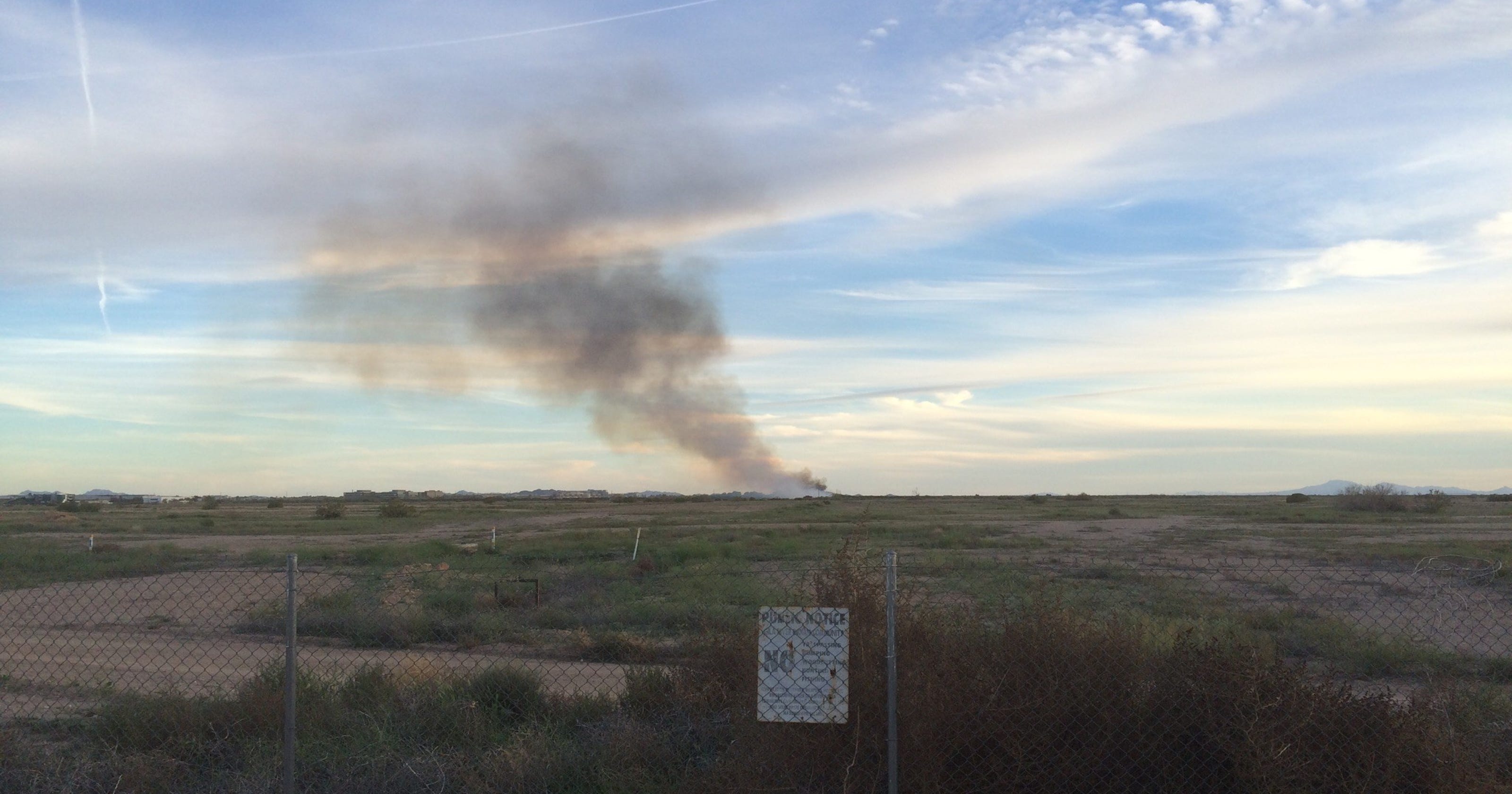 Brush fire reported on Gila River reservation