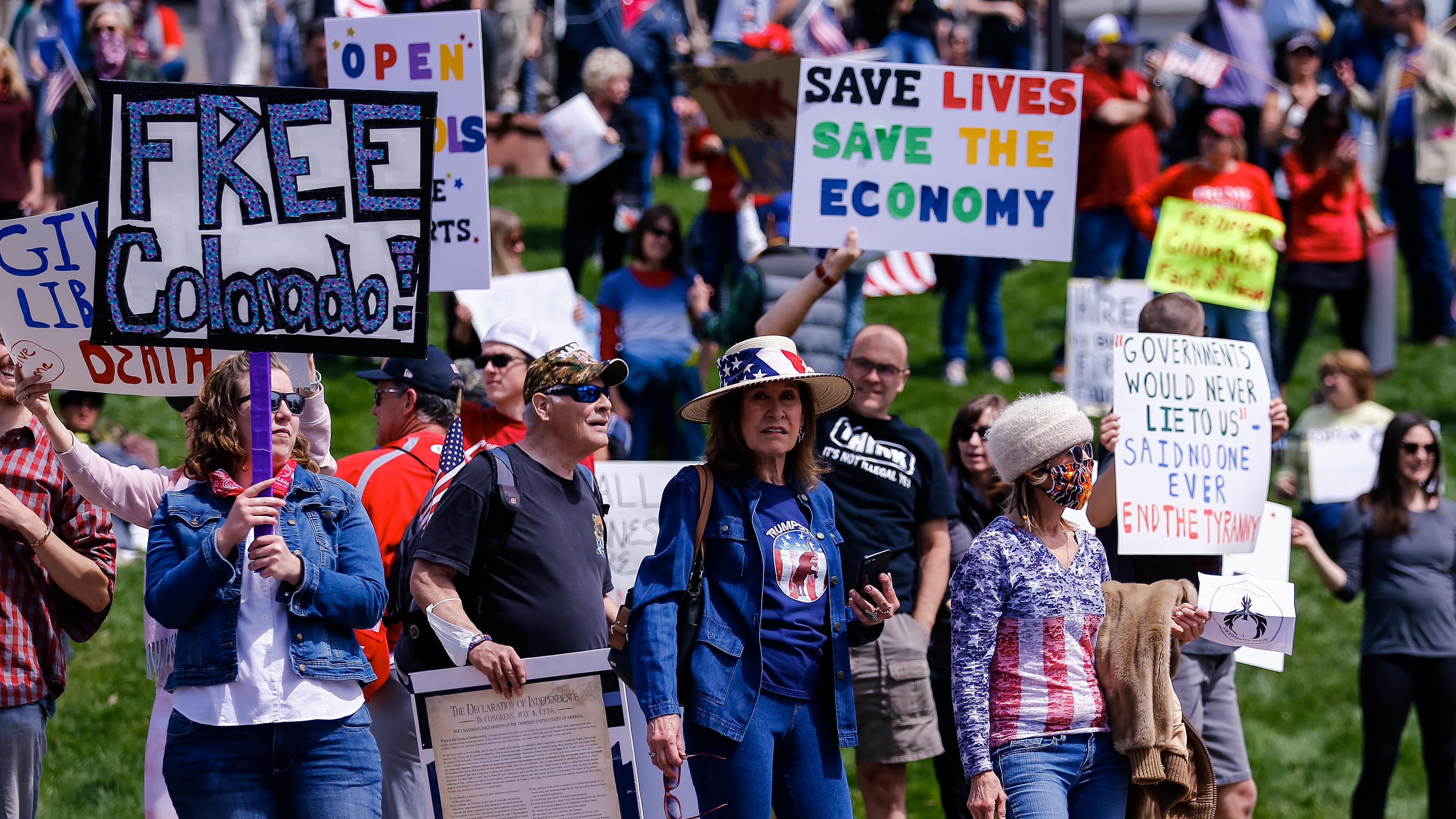 Coronavirus: Trump touts state protests, but organizers focus on economy