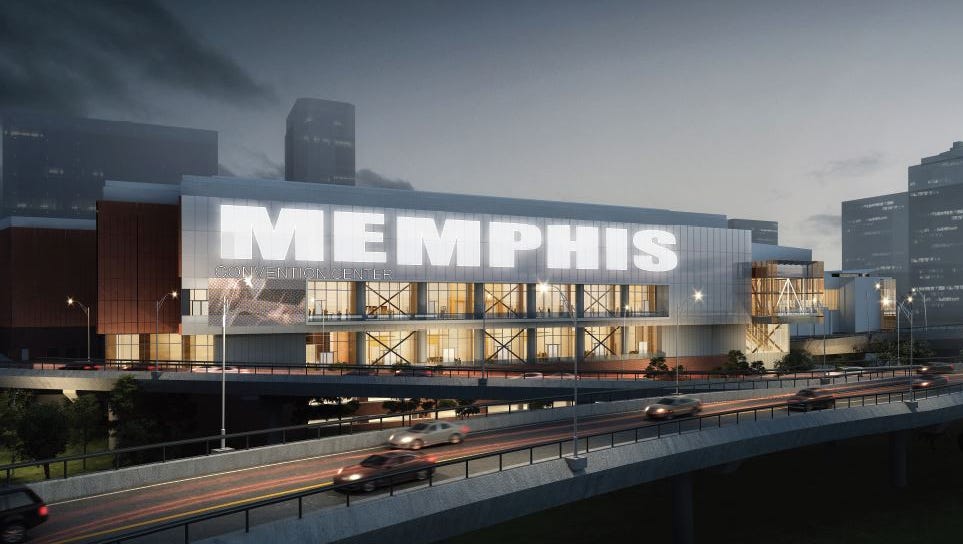 New look of Memphis' old convention center coming up for design review