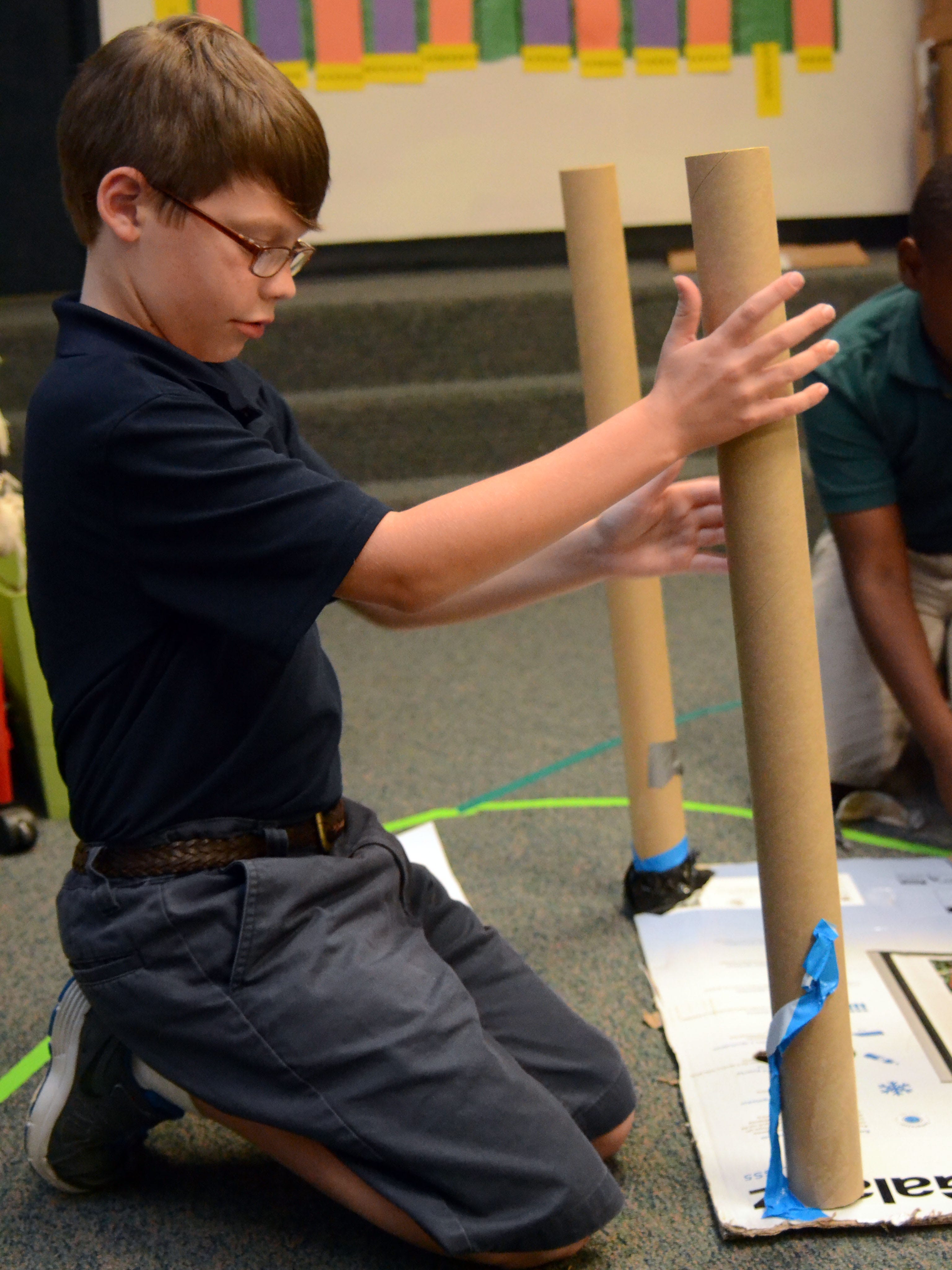 Students get creative with cardboard