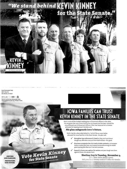 GOP files complaint over Kinney wearing Sheriff's uniform