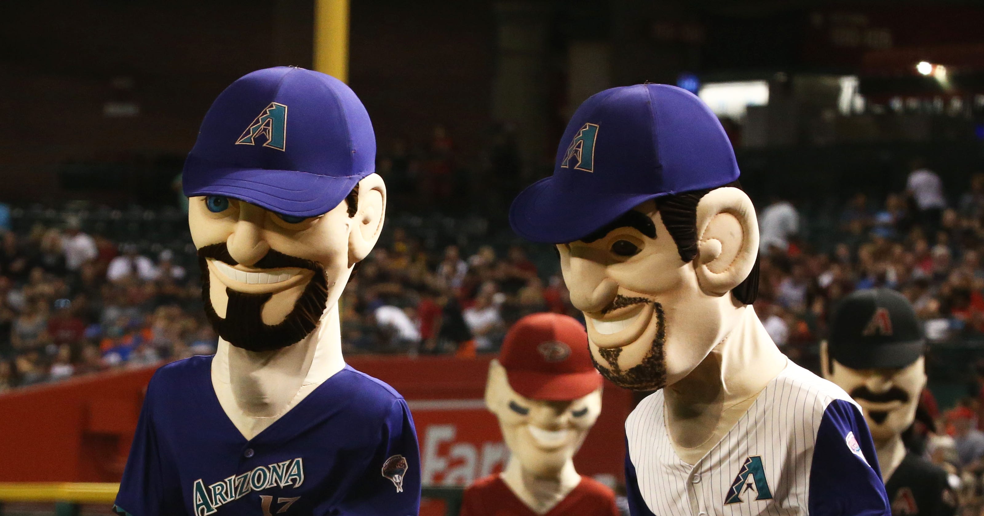 Arizona Diamondbacks cheapskates cut pay of its big-headed mascots