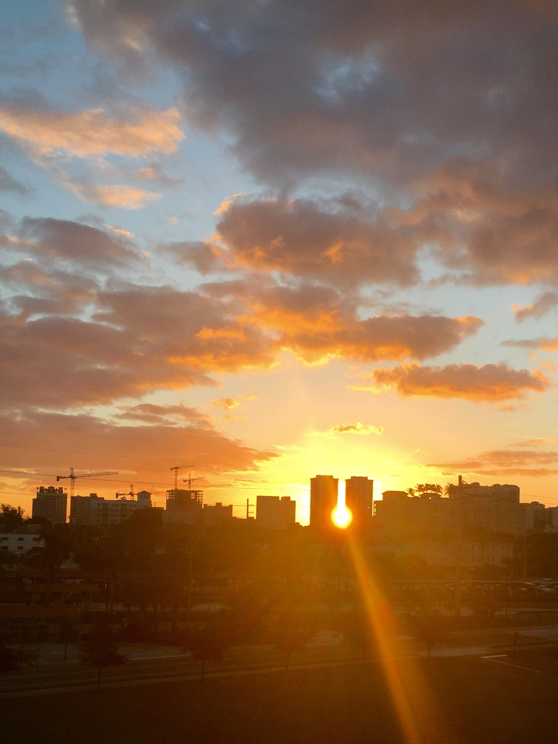'Trump Rising' photo captures sunrise between Trump towers in Florida