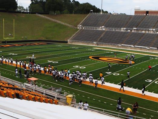 Emotions high as Grambling State breaks in new home, turf