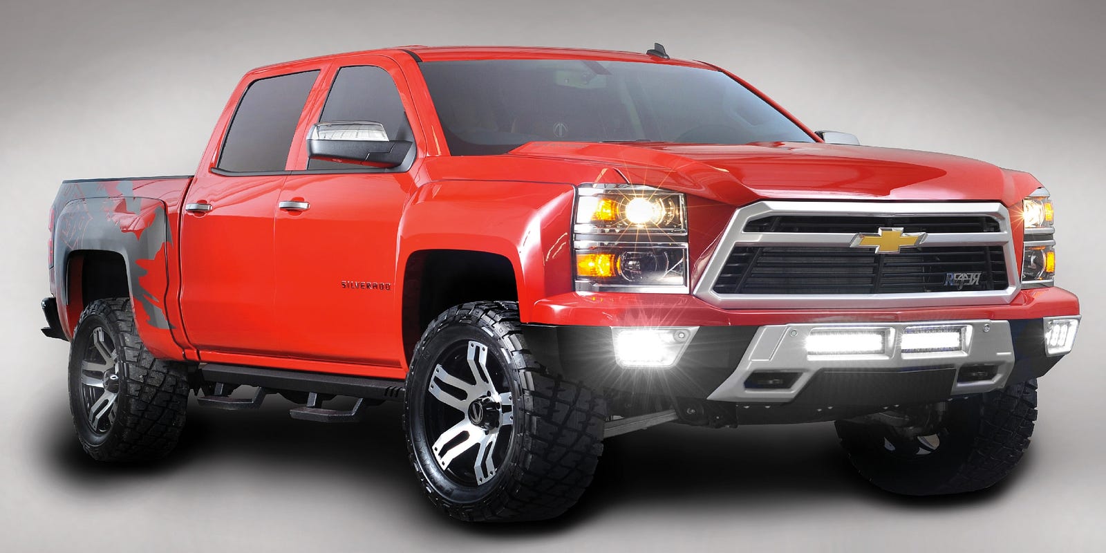 Silverado modified for off-road drive