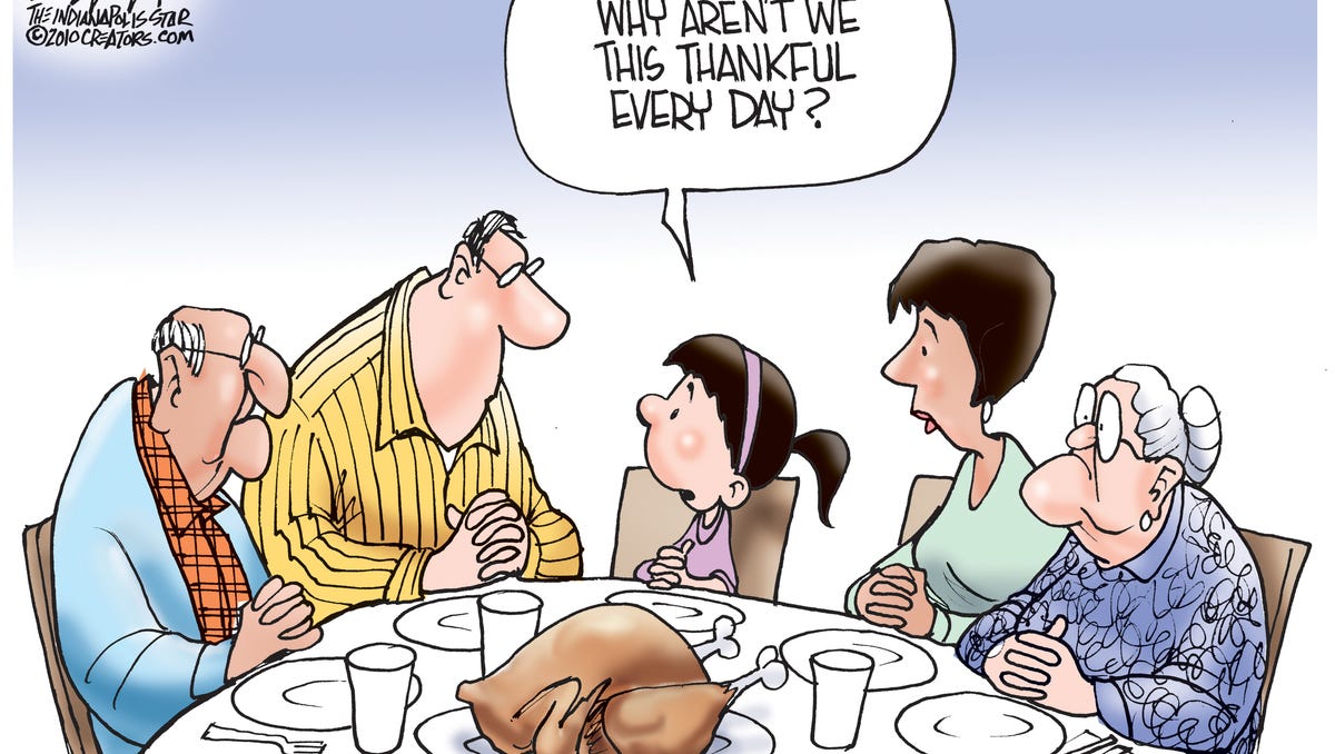 Gary Varvel's gallery of Thanksgiving cartoons