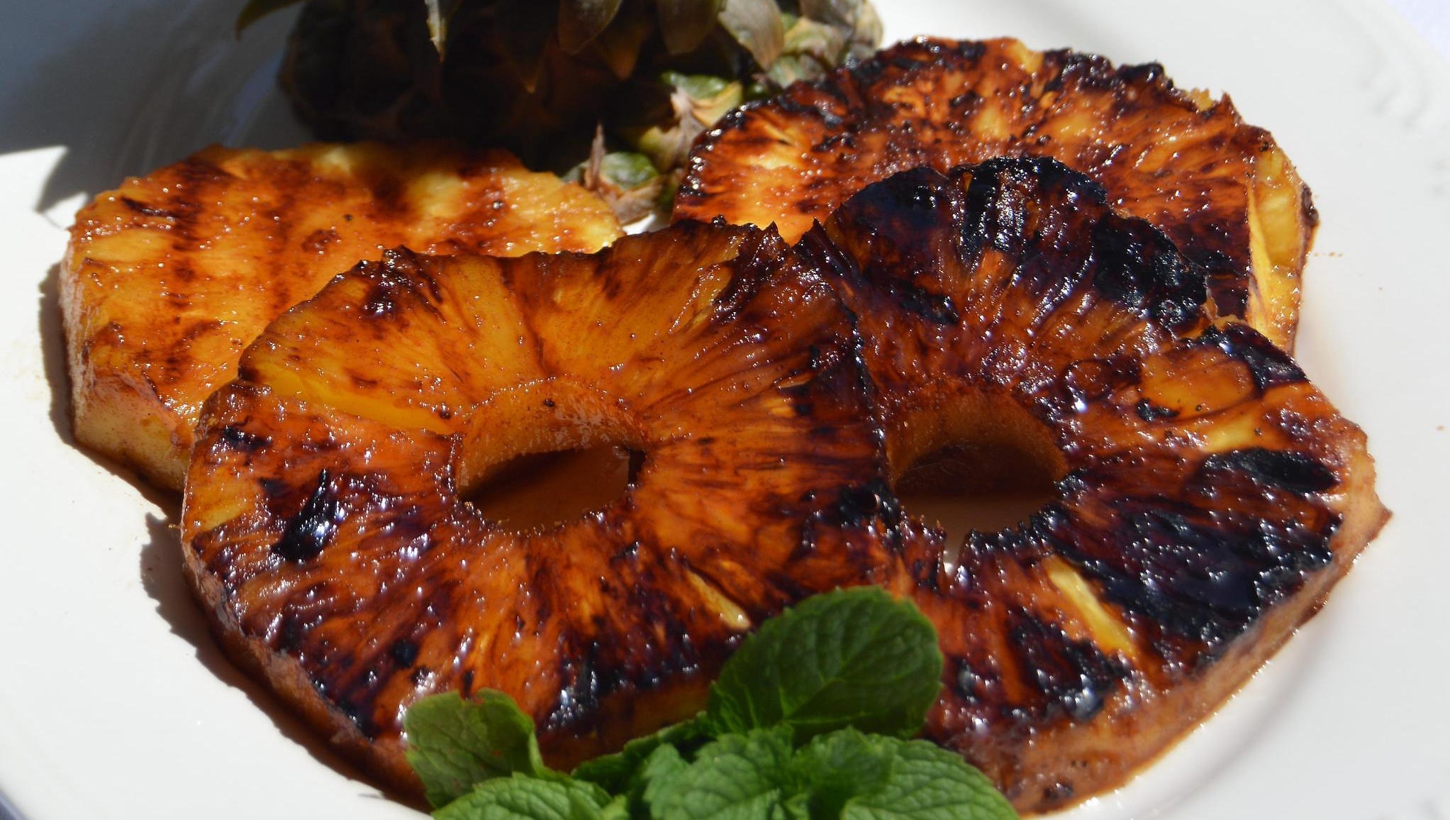 Cinnamon Grilled Pineapple