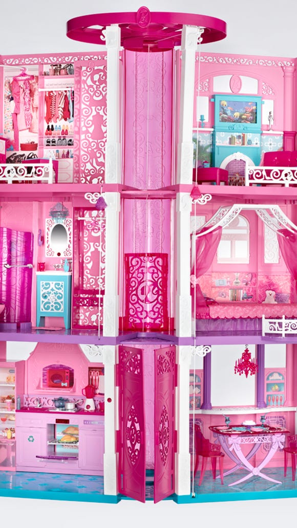 That's a lotta pink: Peek at Barbie's new Dreamhouse