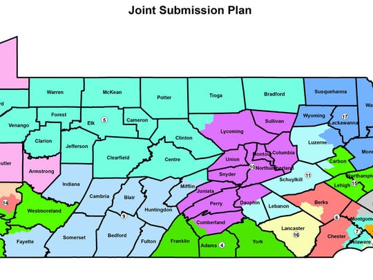 GOP leaders unveil revamped Pennsylvania congressional map