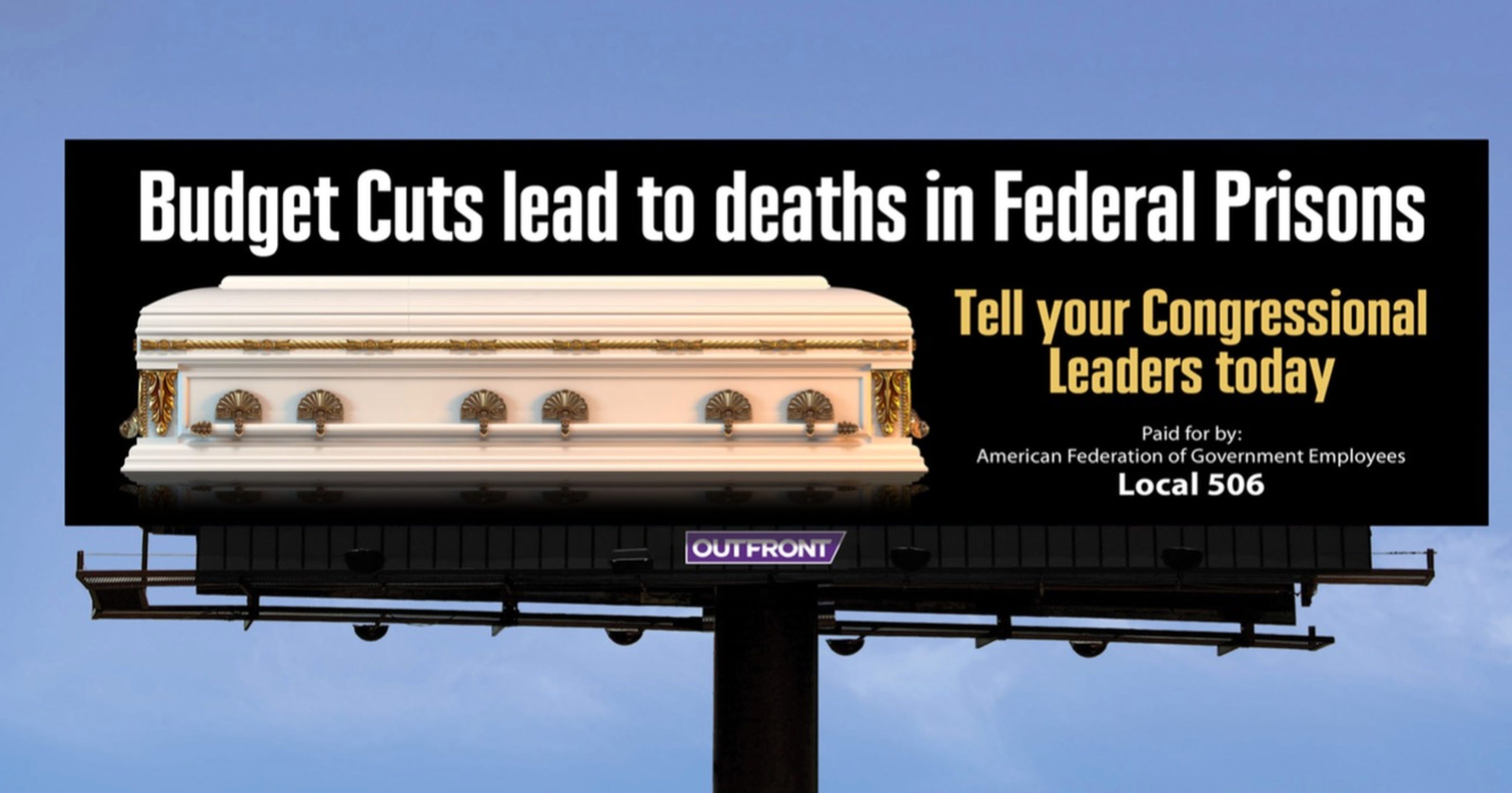 Federal prison workers hope 'three billboards' will stop Trump cuts