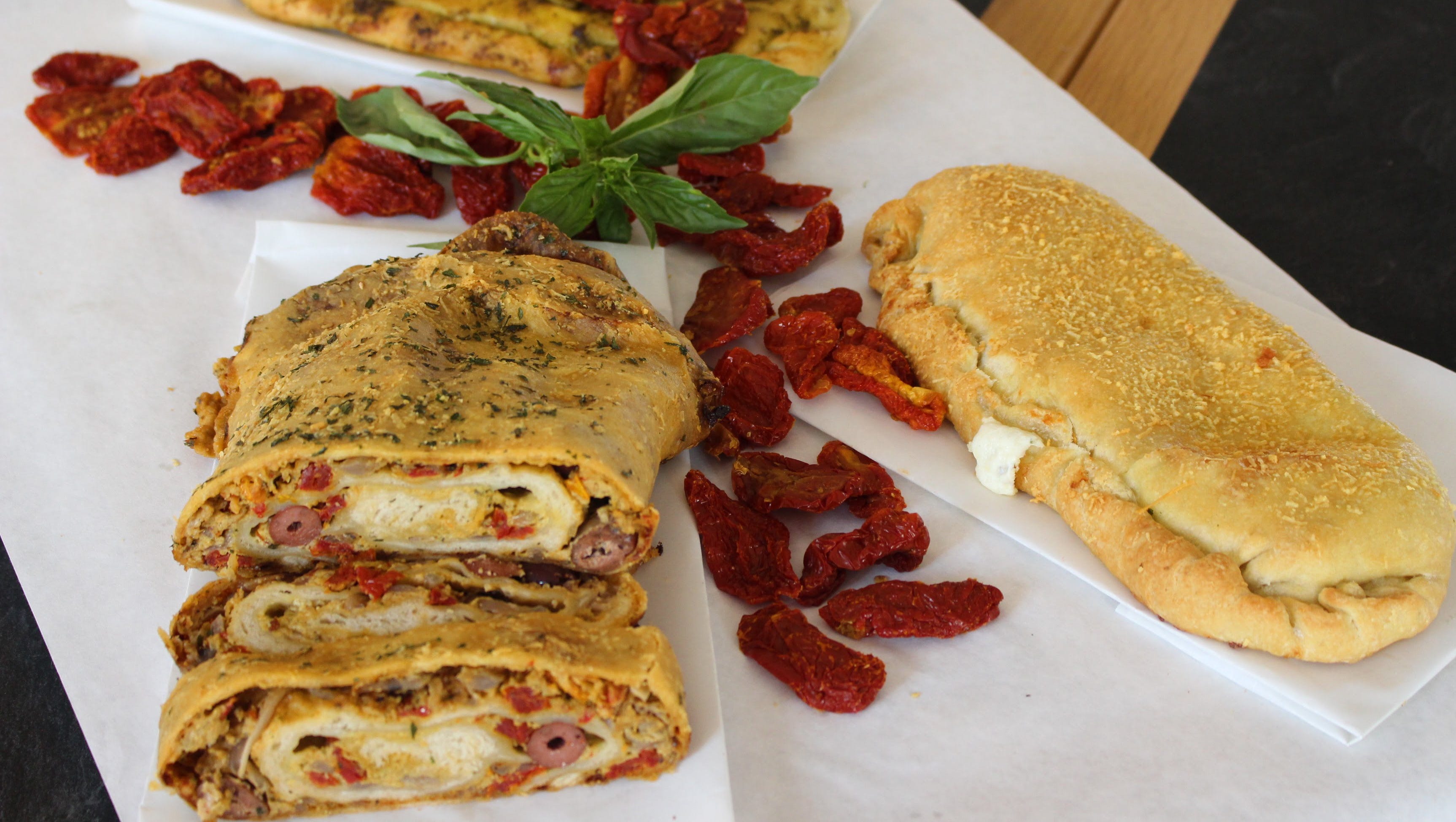 Sicilian recipe for scaccia , a variation of Italian calzone