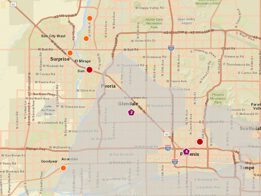 Monsoon storm knocks out power for thousands