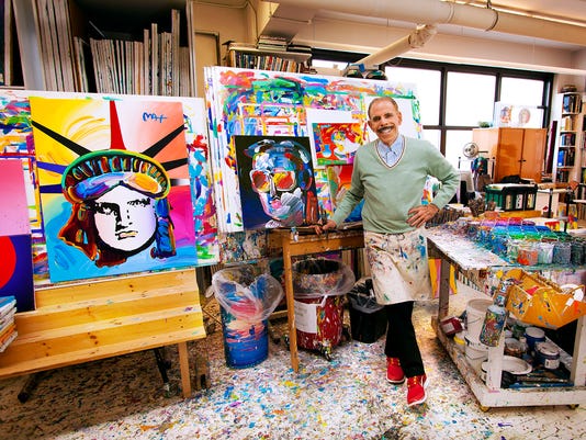 Pop artist Peter Max pops in