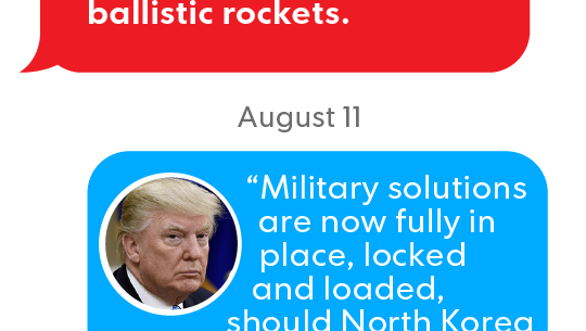 Donald Trump, Kim Jong Un: How conflict would look in text messages