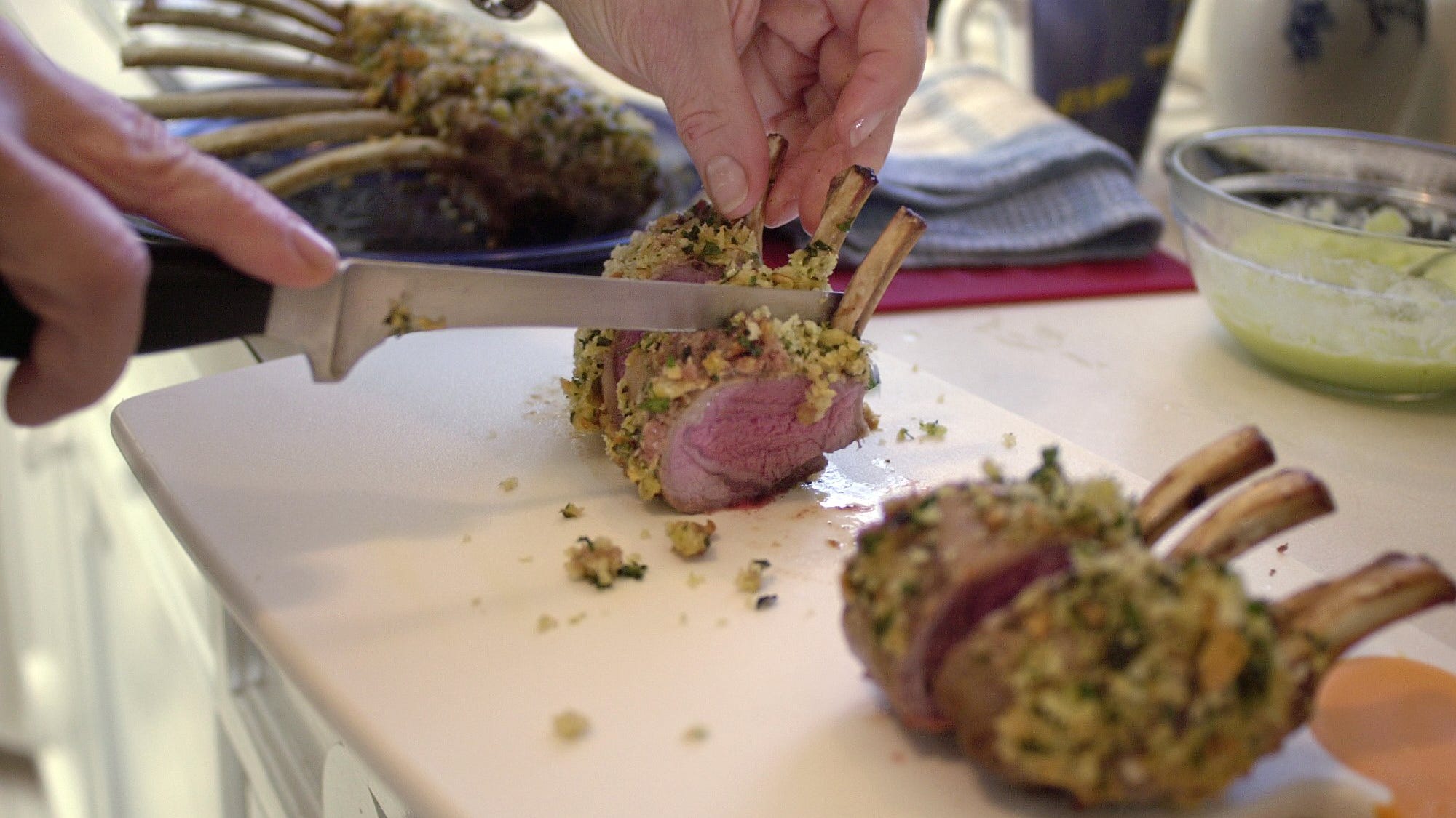 Cooking rack of lamb really isn't hard