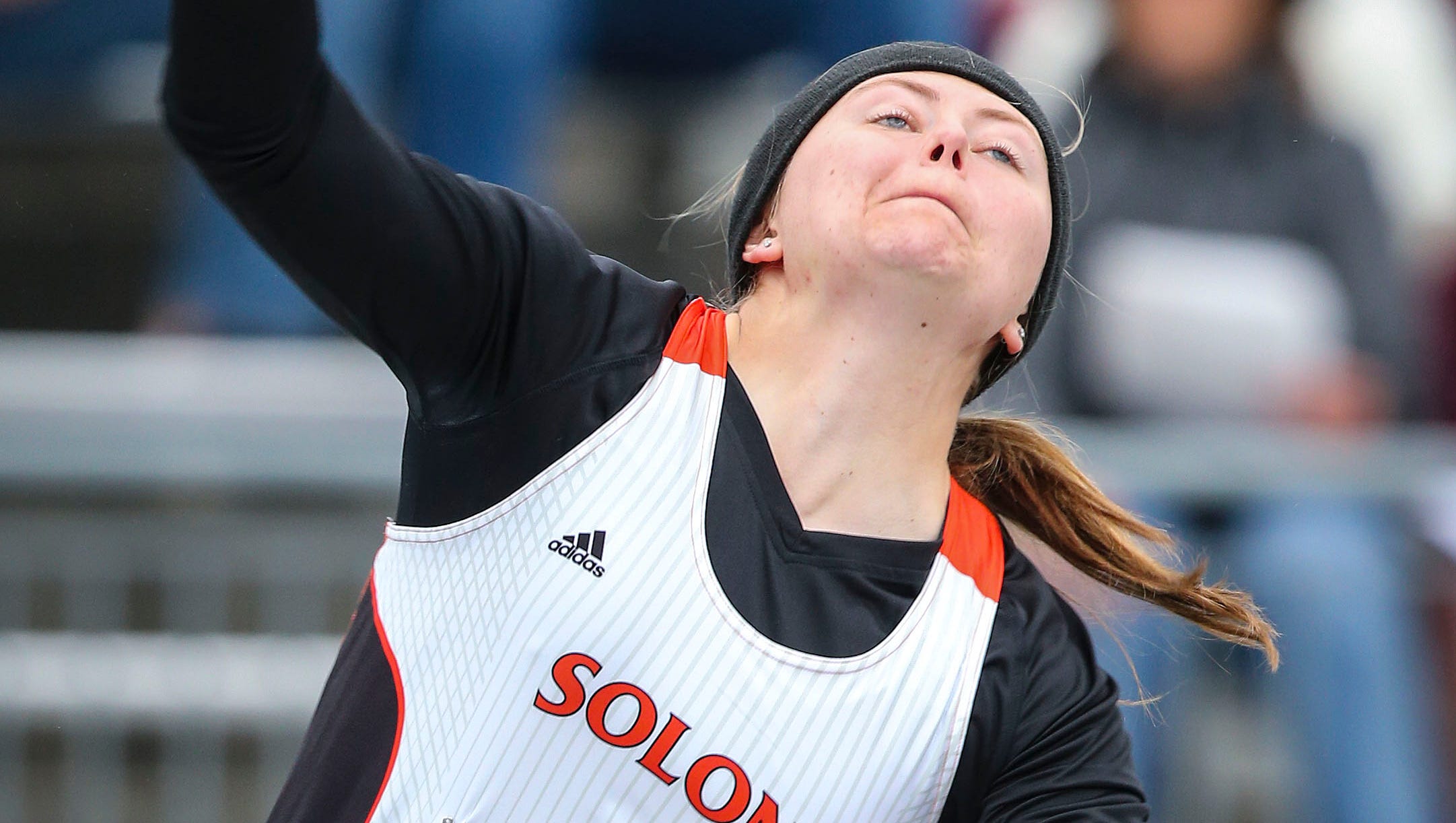 Shelby Gunnells repeats as Relays shot put champion