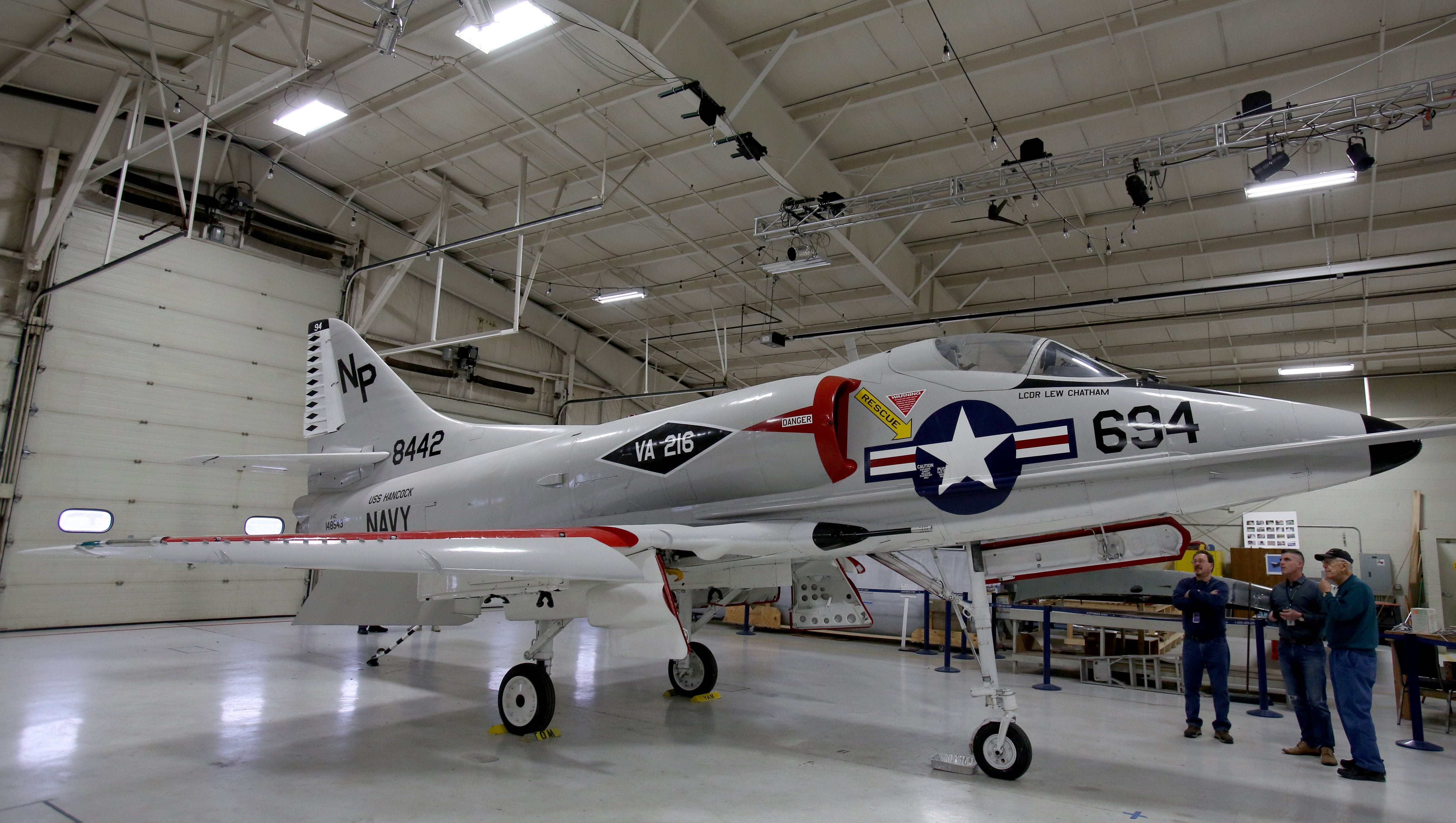 Type of jet Sen. John McCain flew now at Yankee Air Museum