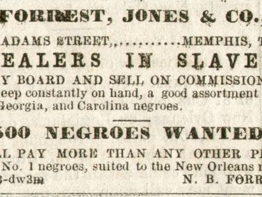 Memphis marker to tell truth of Nathan Bedford Forrest, slave trade