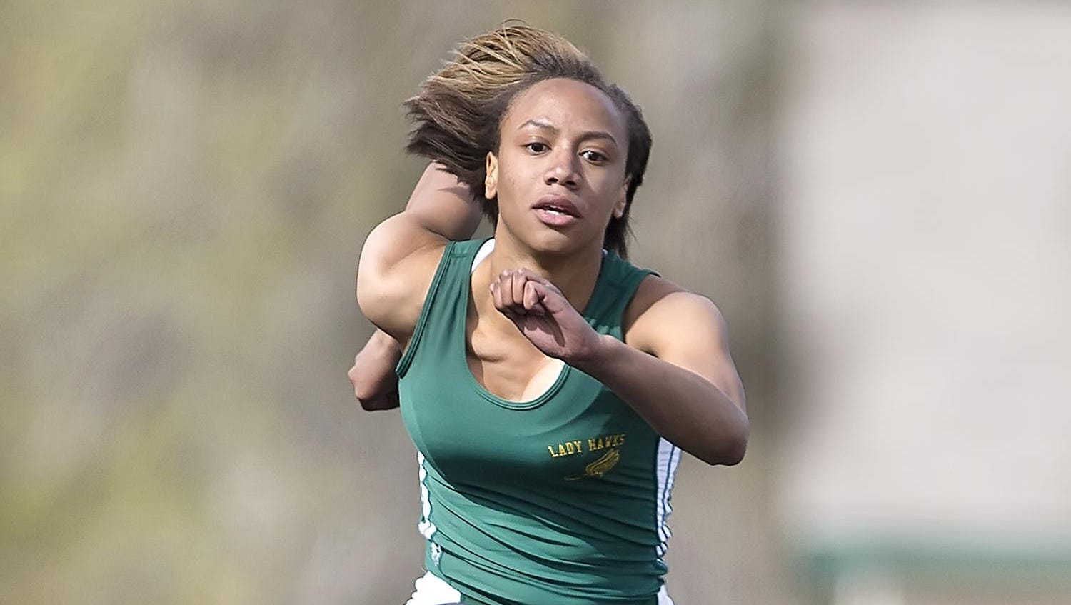 Harrison's Maya Roberts is state hurdles champion