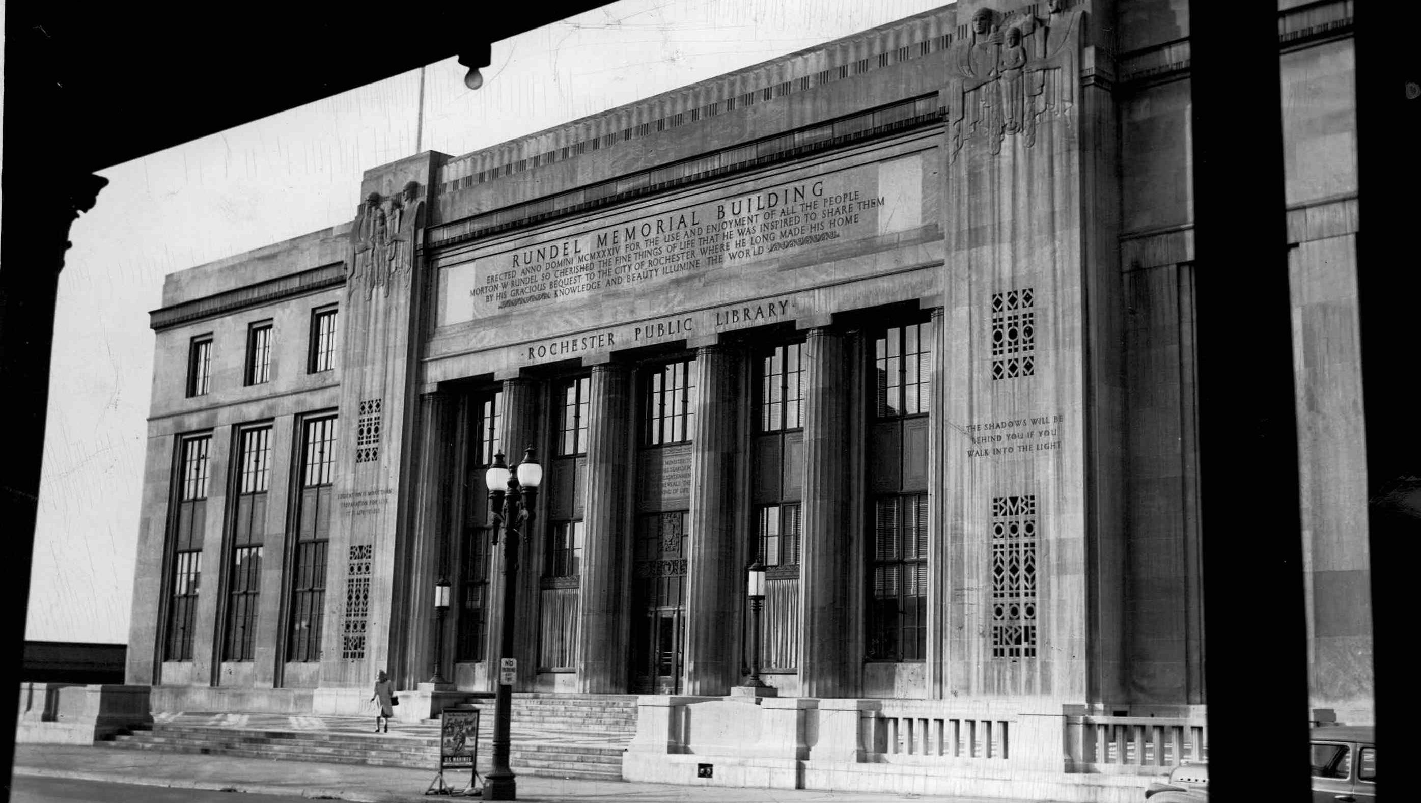 Rundel library in Rochester NY has quite a story behind its name