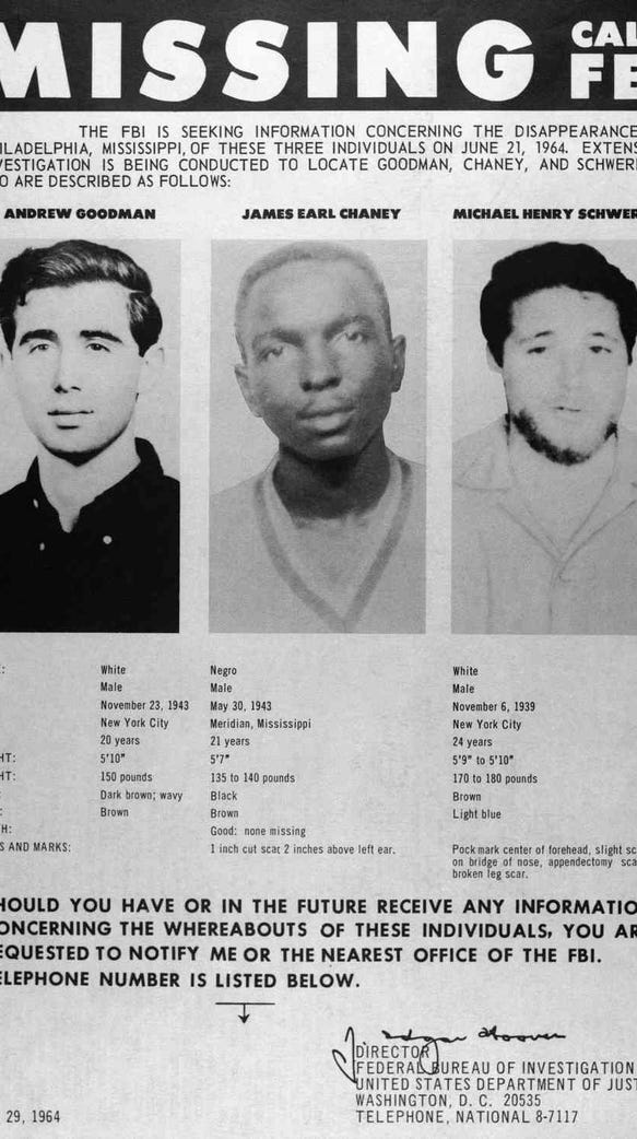 History: KKK kills 3 civil rights workers