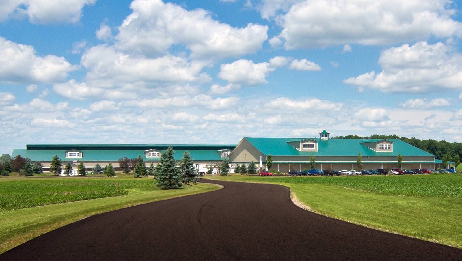 Huge egg farm needs only a truck route