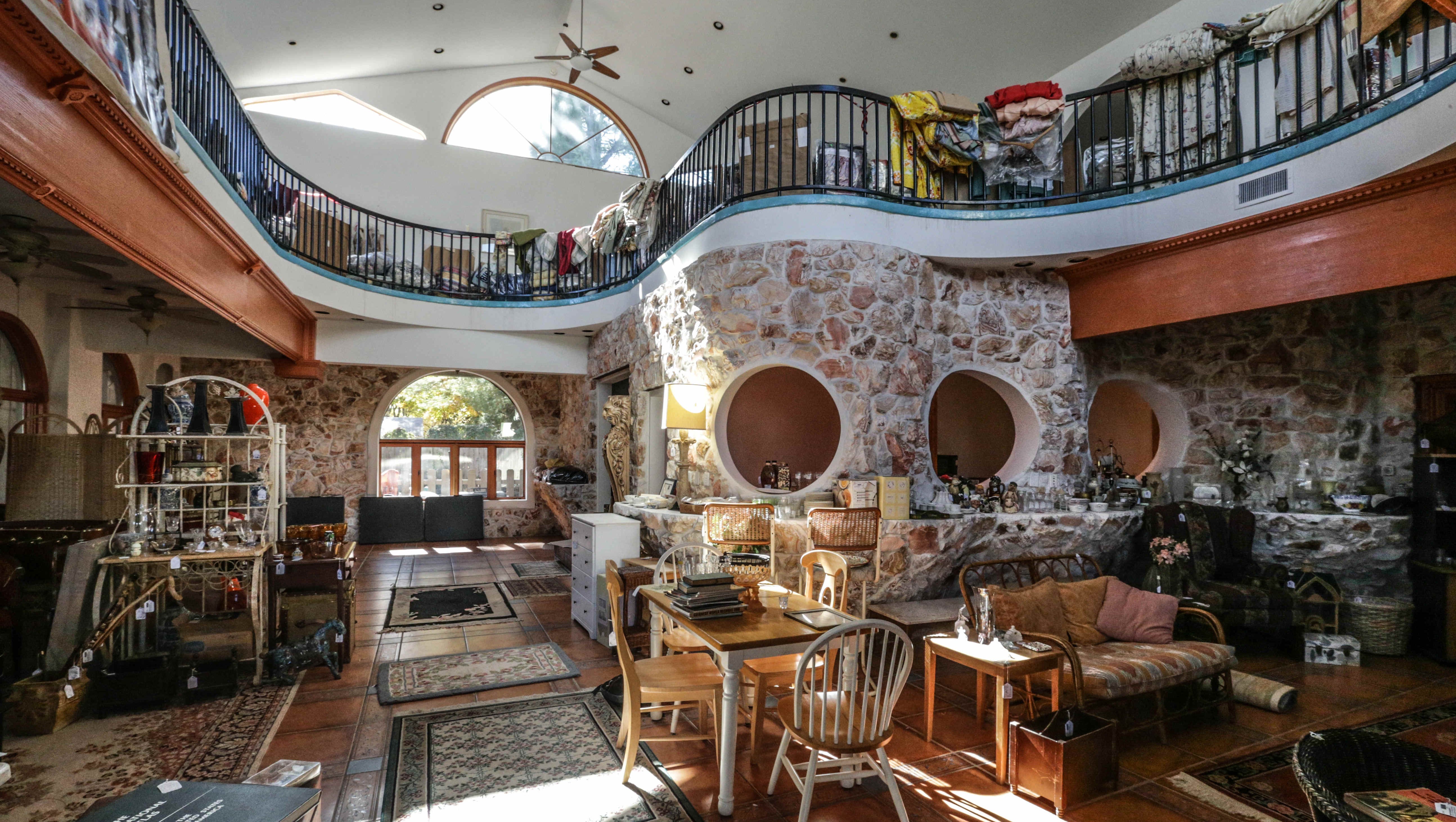 Rummage sale at pimptastic 'Dolphin Mansion'