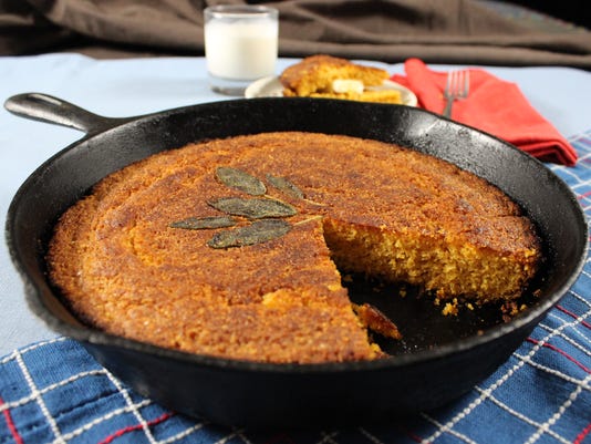 Twinkle Van Winkle: Iron skillet Sweet Potato & Maple Cornbread
